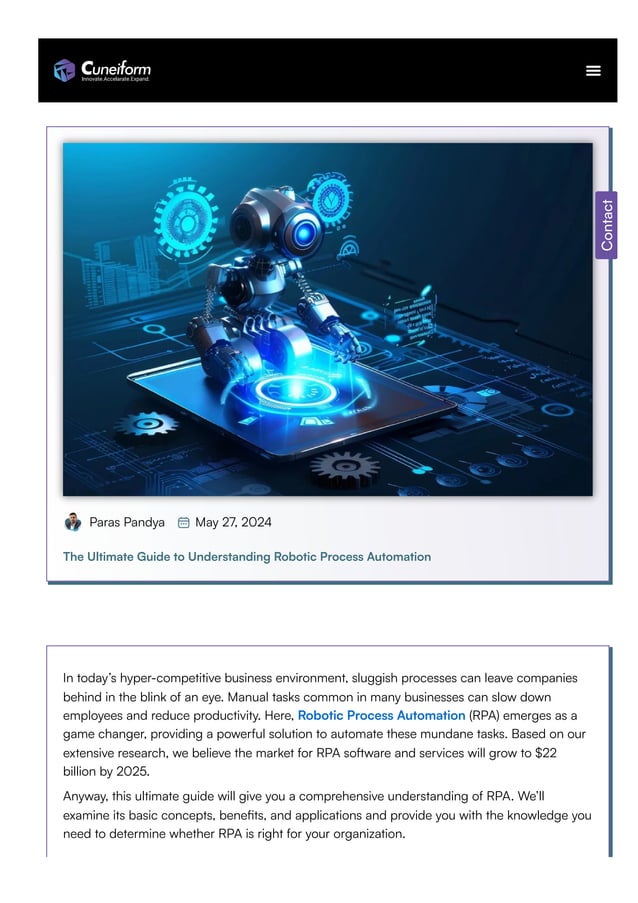 Robotic Process Automation Decoded Everything You Need to Know. | PDF