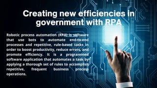 Robotic Process Automation (RPA) Automation Software That anyone Can ...