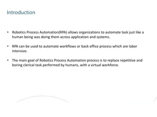 Robotic Process Automation - Benefits, Challenges and Return on ...
