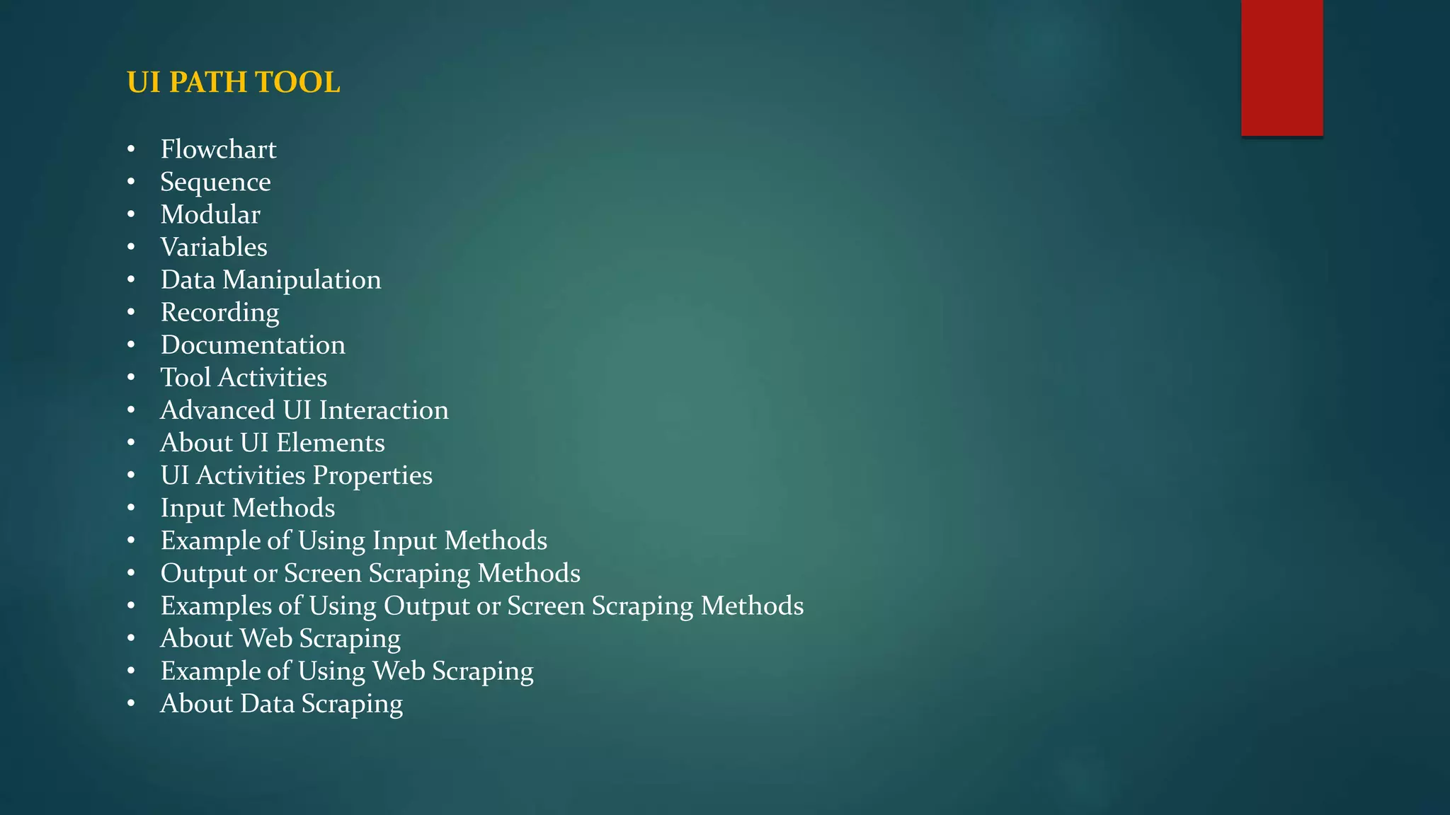 Robotic process automation online training | PPTX