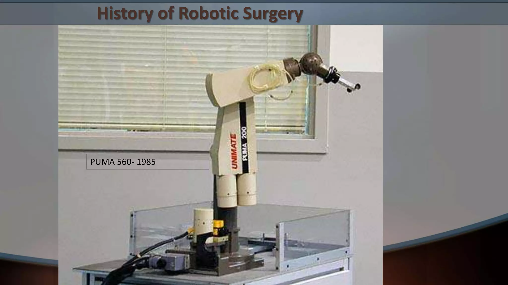 Robotic Surgery- Anaesthesia Considerations | PPTX