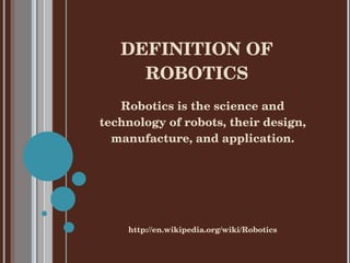 Robotics | PPT