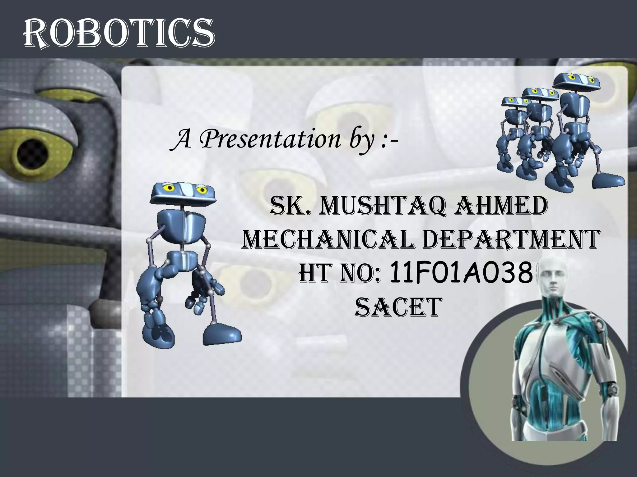 Robotics | PPTX | Robotics | Technology & Computing