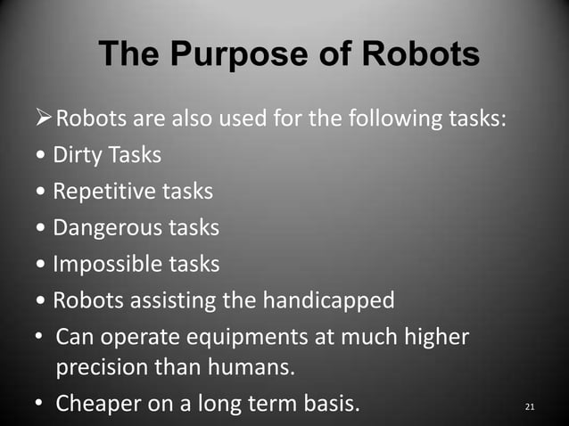 Basics of Robotics | PPTX
