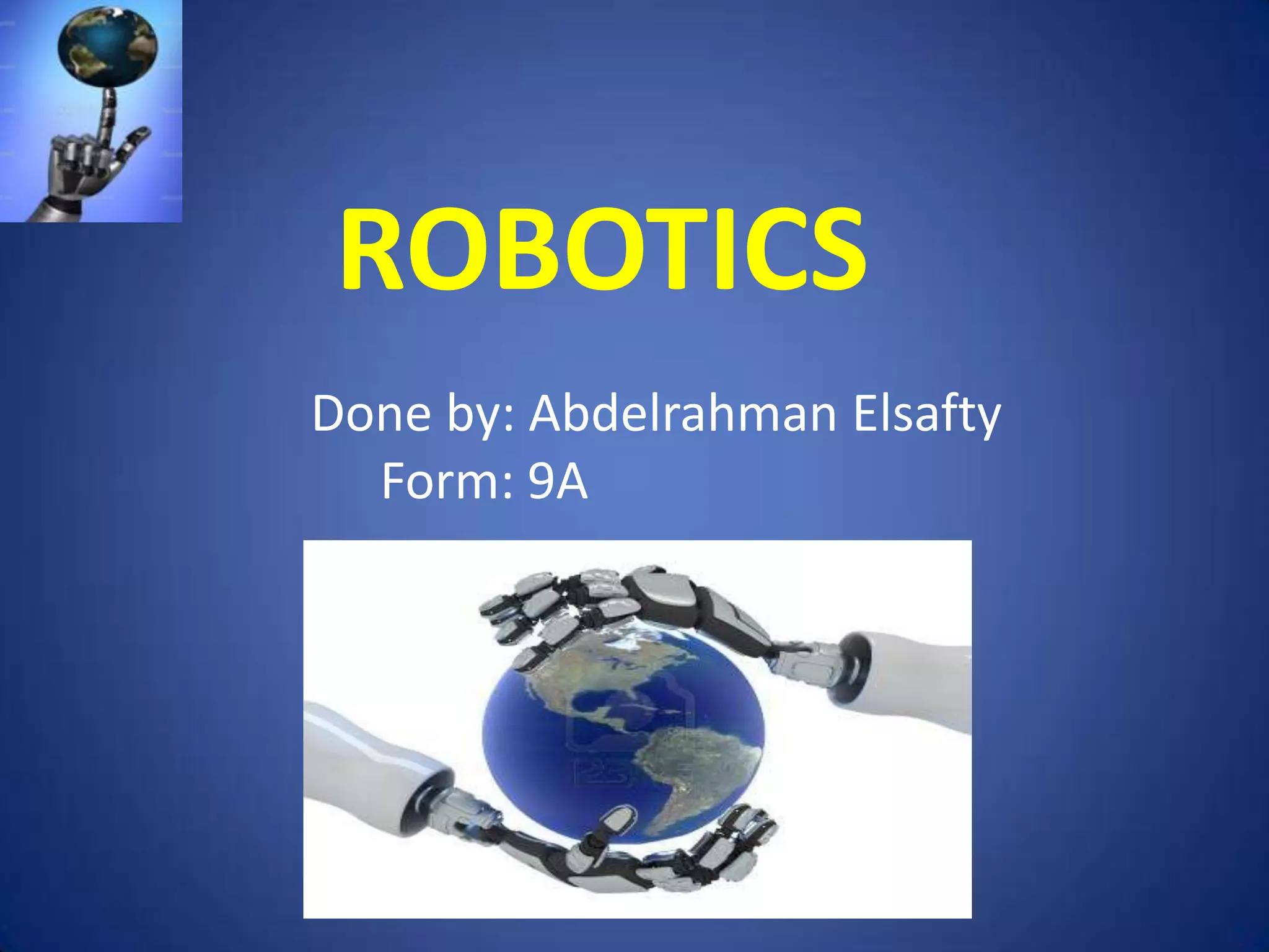 Summary for Robotics | PPTX