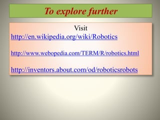 Robotics | PPT
