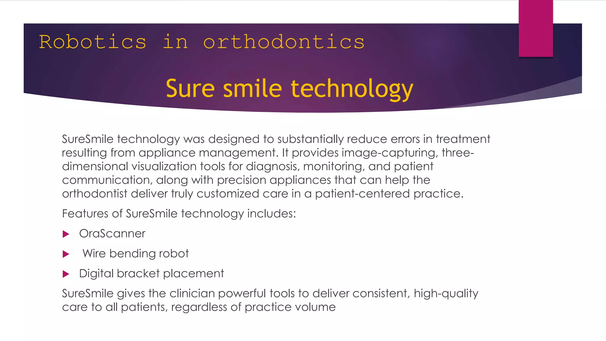 Robotics in orthodontics | PPTX