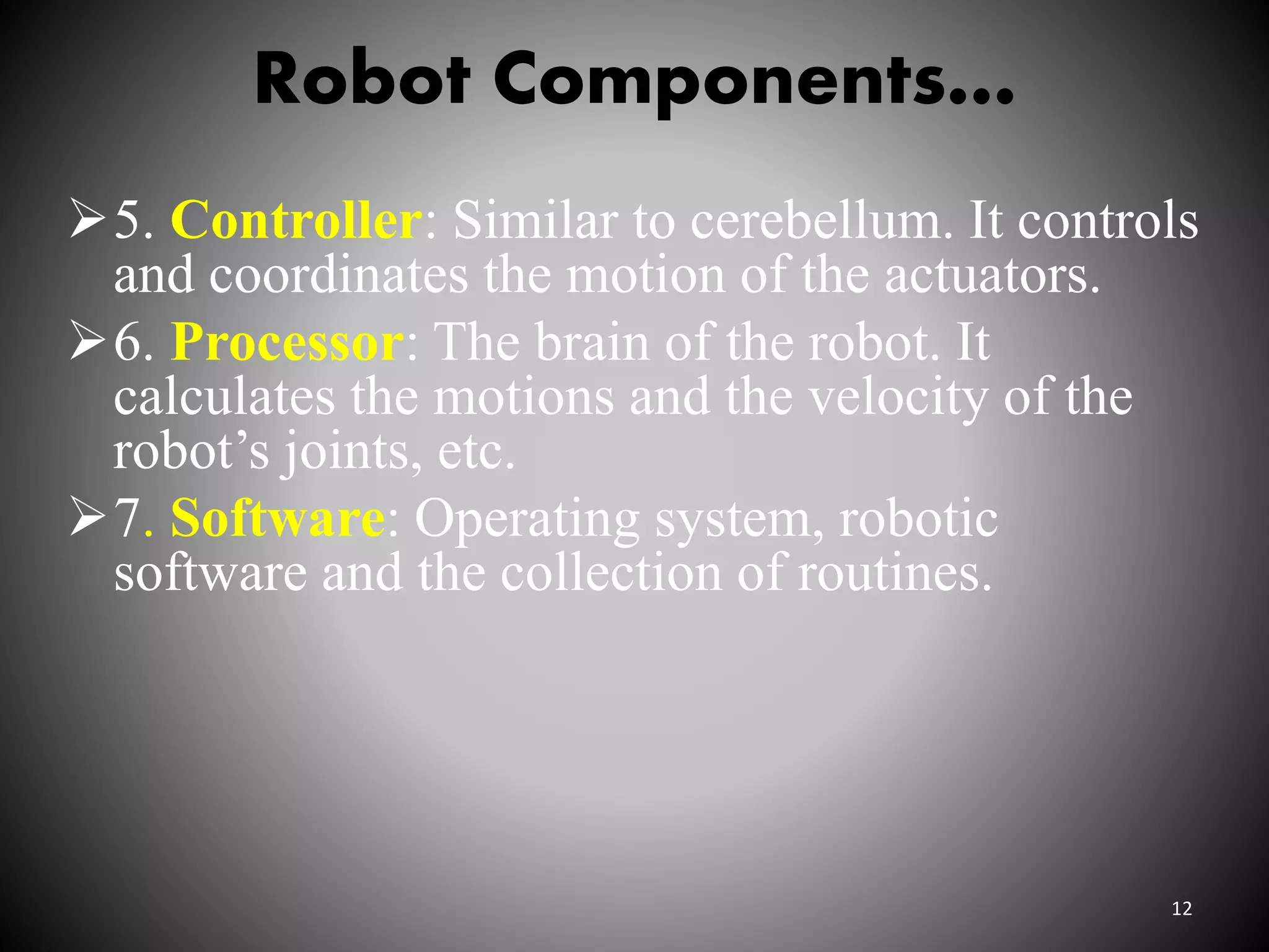 Basics of Robotics | PPTX