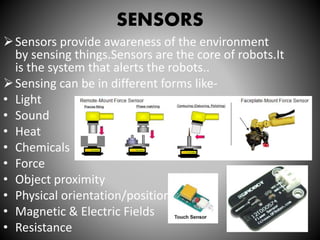Basics of Robotics | PPTX