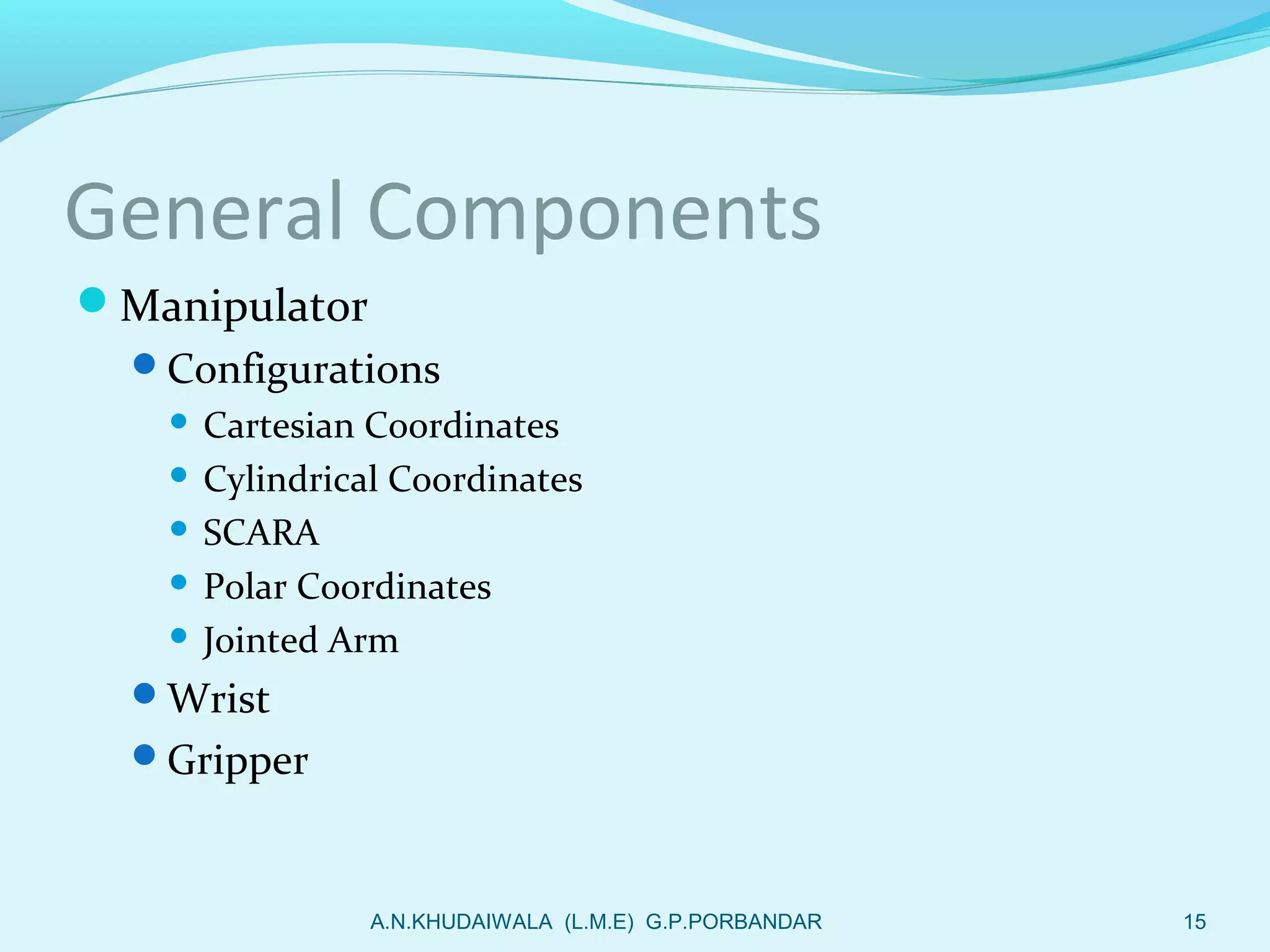 Introduction to Robotics | PPT
