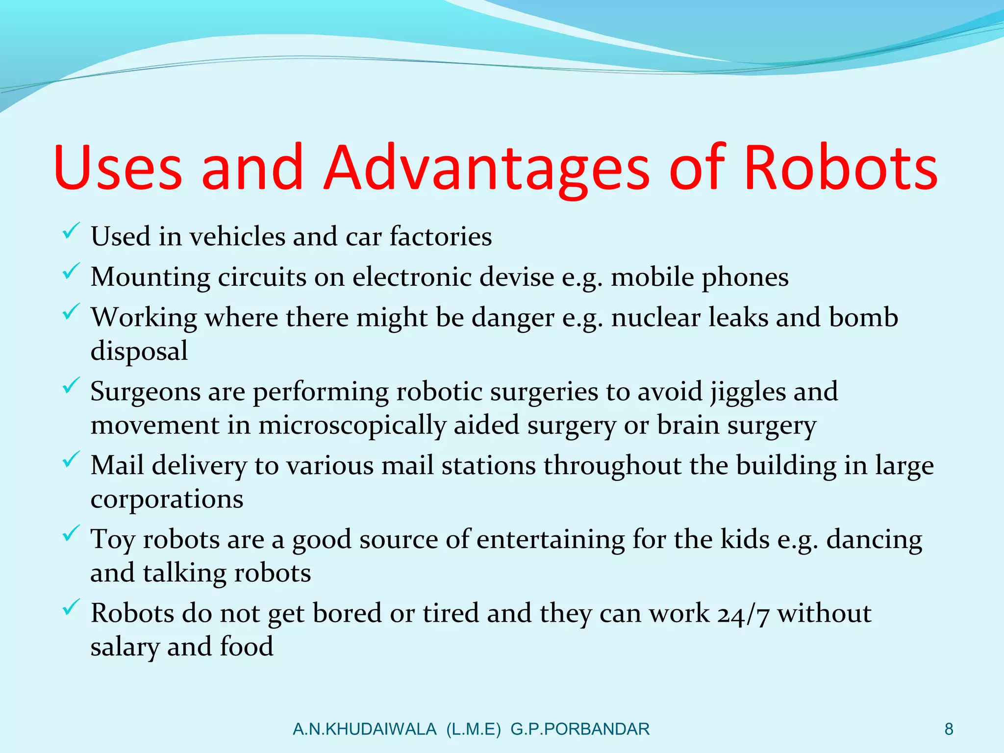 Introduction to Robotics | PPT