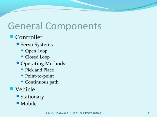 Introduction to Robotics | PPT