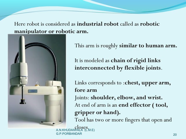 Introduction to Robotics | PPT
