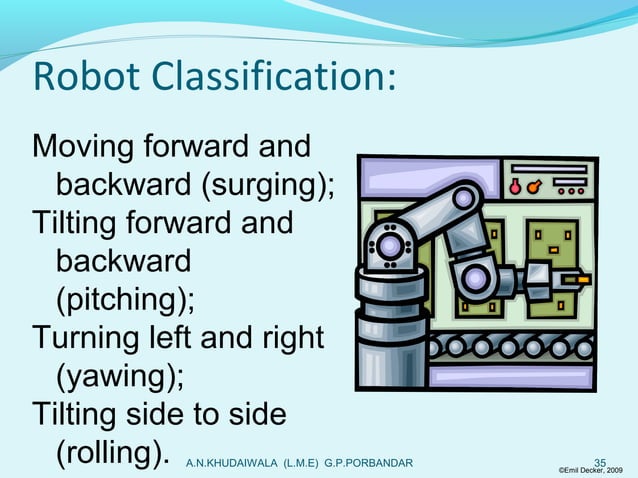 Introduction to Robotics | PPT