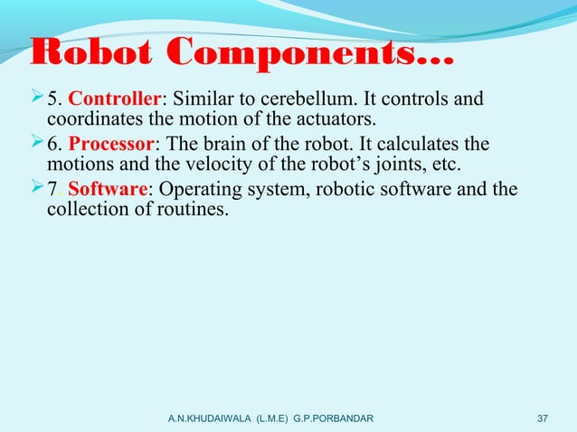 Introduction to Robotics | PPT