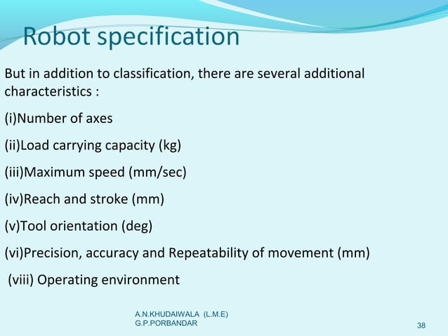 Introduction to Robotics | PPT