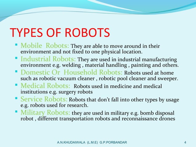 Introduction to Robotics | PPT