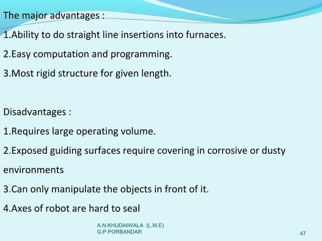 Introduction to Robotics | PPT
