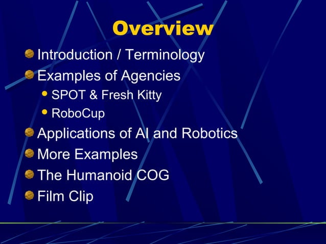 Artificial Intelligence & Robotics | PPT
