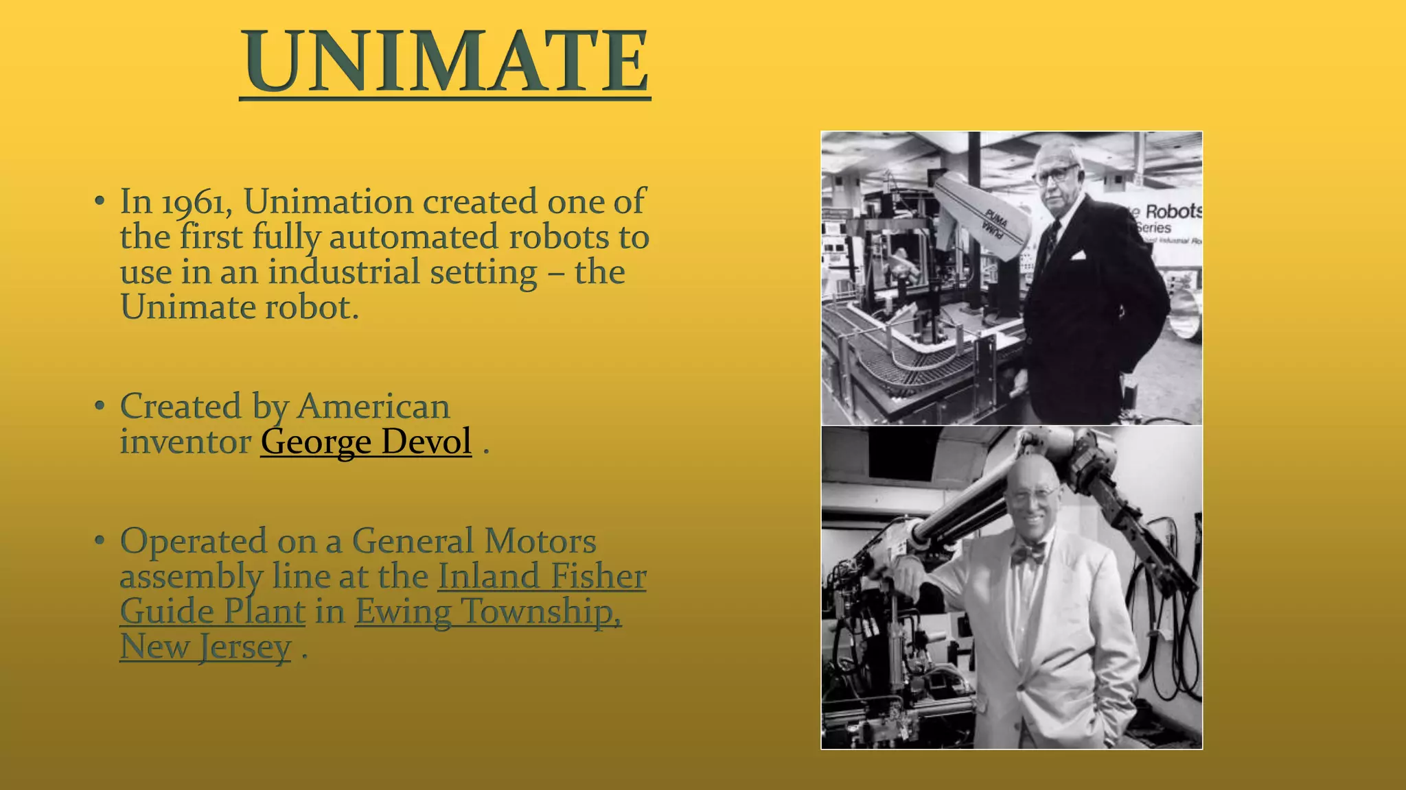 Robotics And Robots Pptx Robotics Technology And Computing