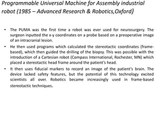 Robotics in neurosurgery | PPTX