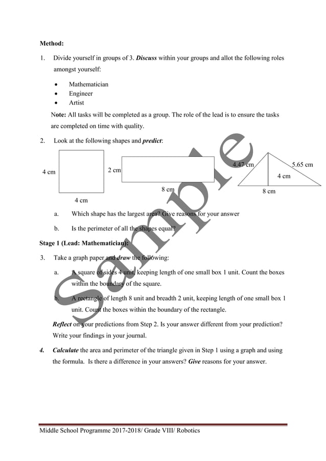 Robotics project (sample copy ) | PDF | Robotics | Technology & Computing