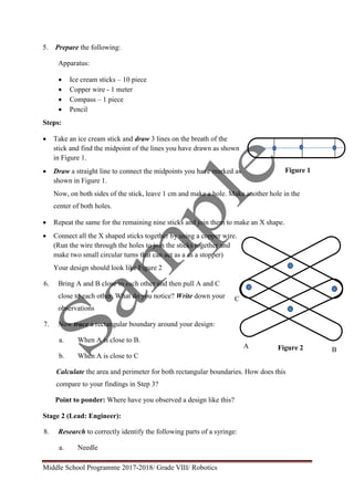 Robotics project (sample copy ) | PDF