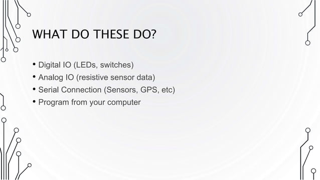 Robotics and microcontroller (Introduction to Arduino) | PPTX | Operating Systems | Computer ...