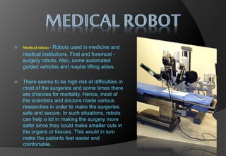 Robotics | PPTX | Robotics | Technology & Computing
