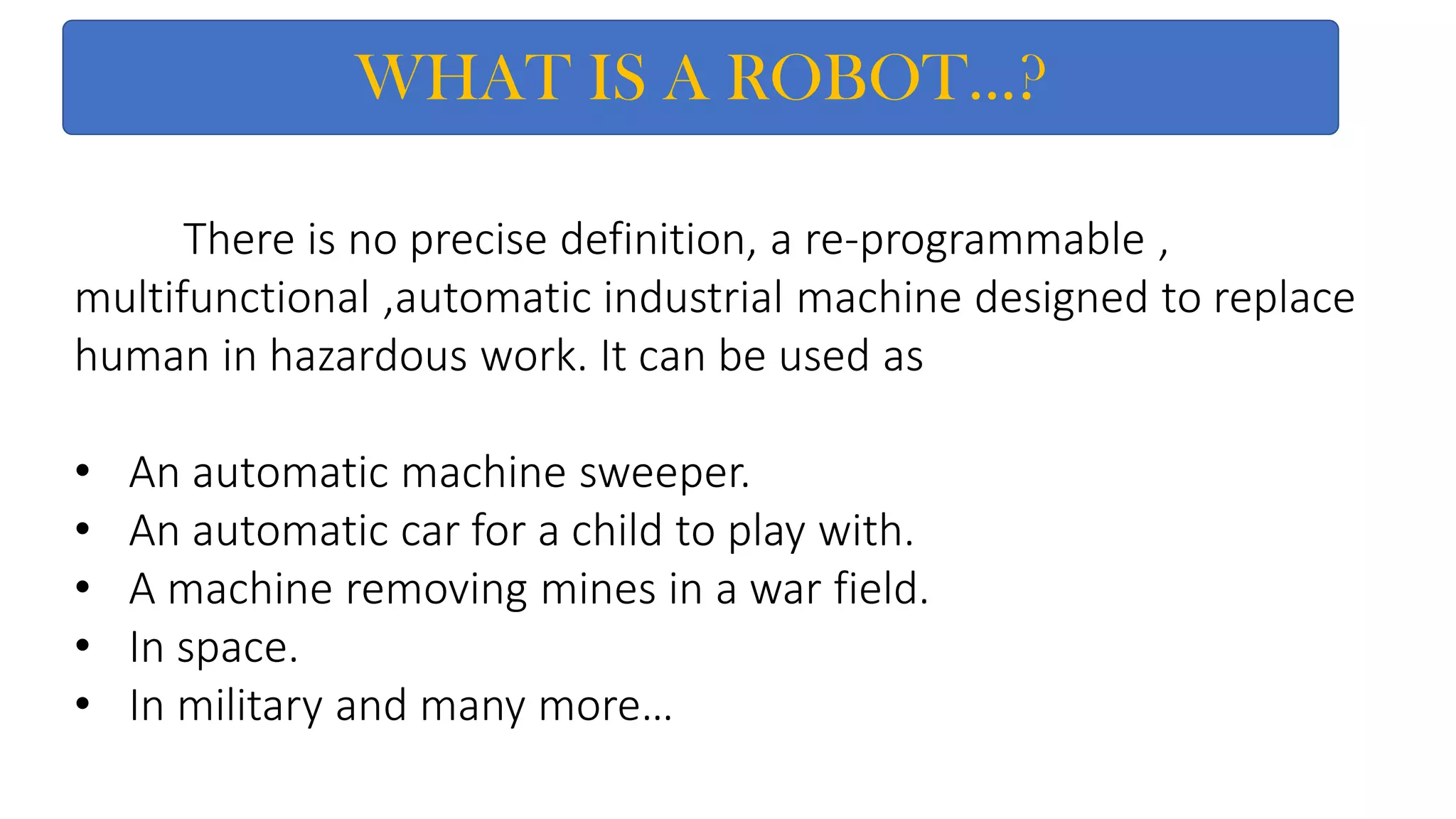 Introduction about robotics | PDF