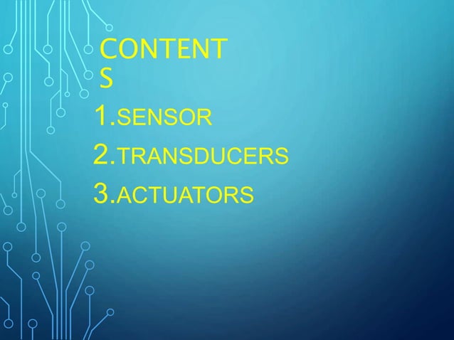 Sensor, Transducers and Actuator in Robotics | PPTX