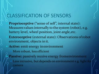 Sensor, Transducers and Actuator in Robotics | PPTX