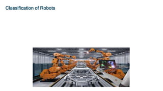 Define a robot Origin of the robot Classification of robots Architecture of a robot-sketch that ...