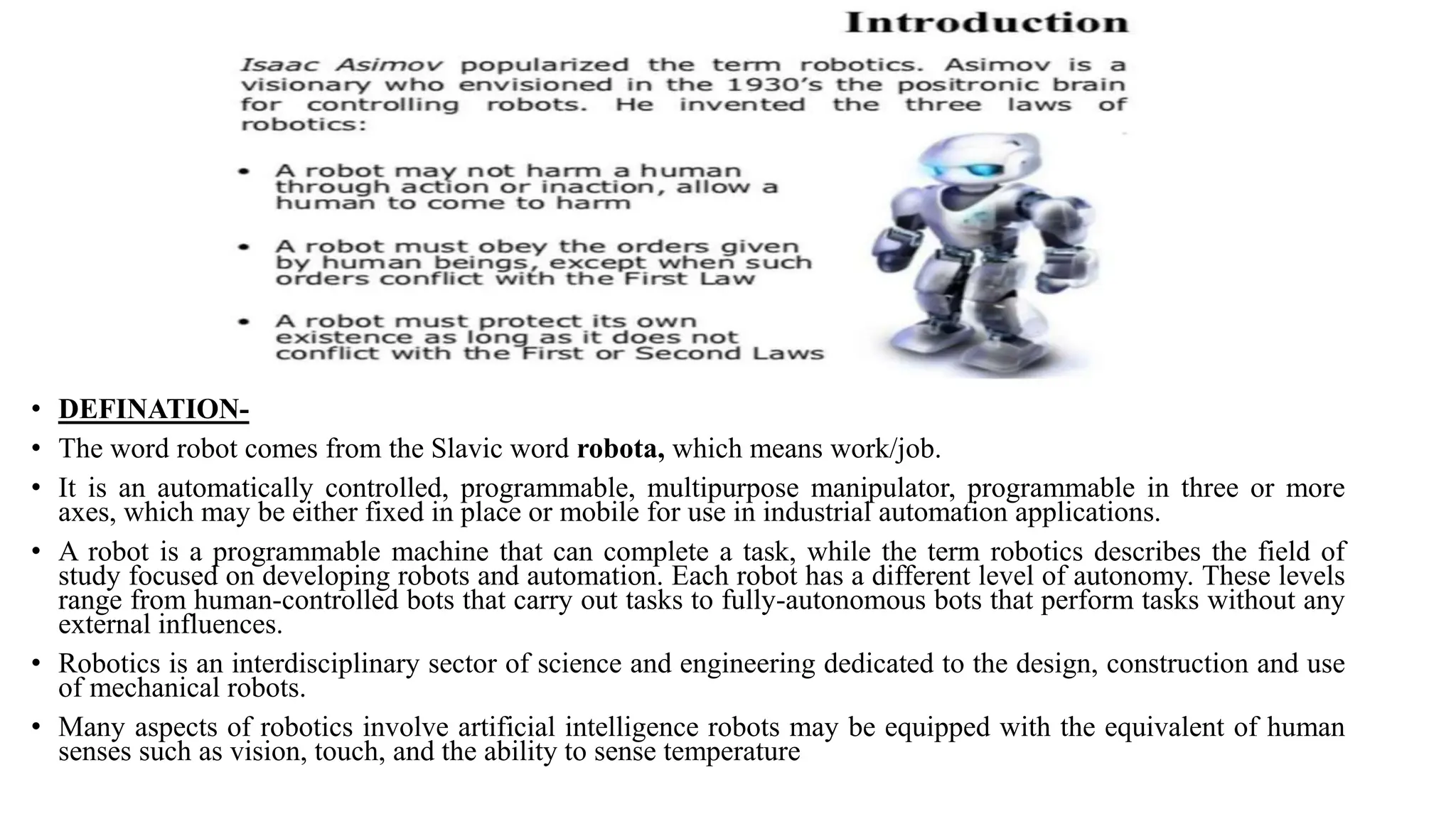 ROBOTICS and AUTOMATION concepts of Robotics.pptx