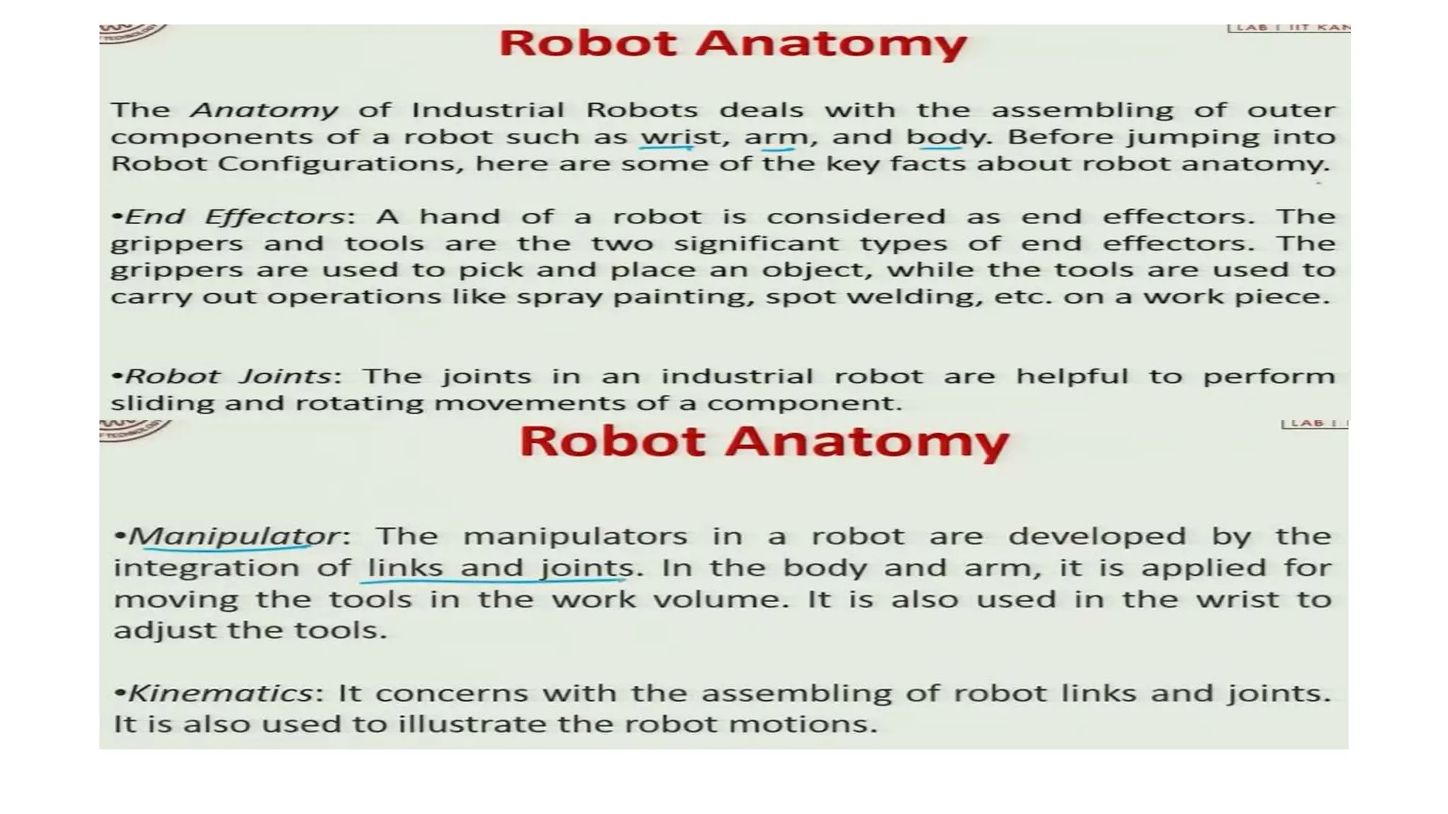 ROBOTICS and AUTOMATION concepts of Robotics.pptx