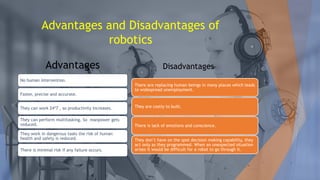 Robotics is the combination of engineering science and technology that ...
