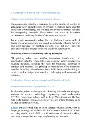 Beyond Automation: The New Era of Robotics in Business | PDF