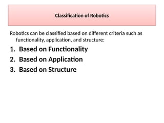 Robotics-Laws of Robotics,Classification of Robotics.pptx