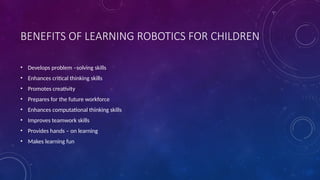 robotics engineering and its effects on children | PPT