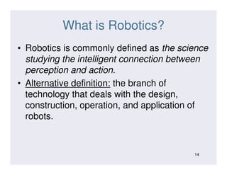 Robotics Introduction lecture | PDF