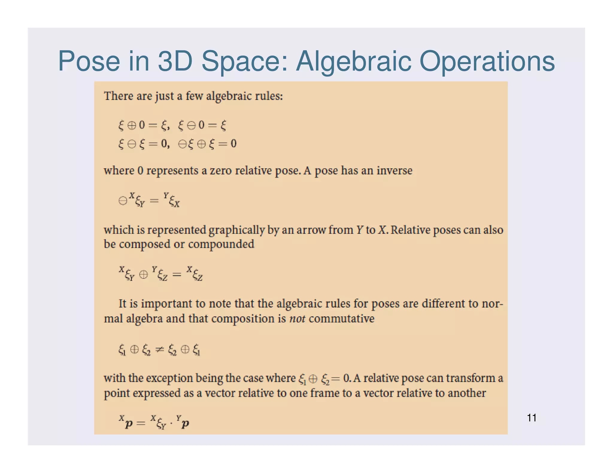 Robotics Representing Position & Orientation | PDF