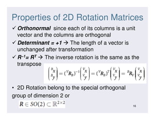 Robotics Representing Position & Orientation | PDF