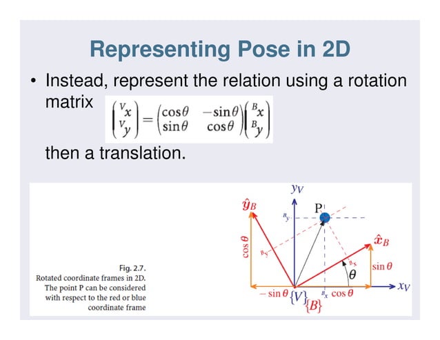 Robotics Representing Position & Orientation | PPT