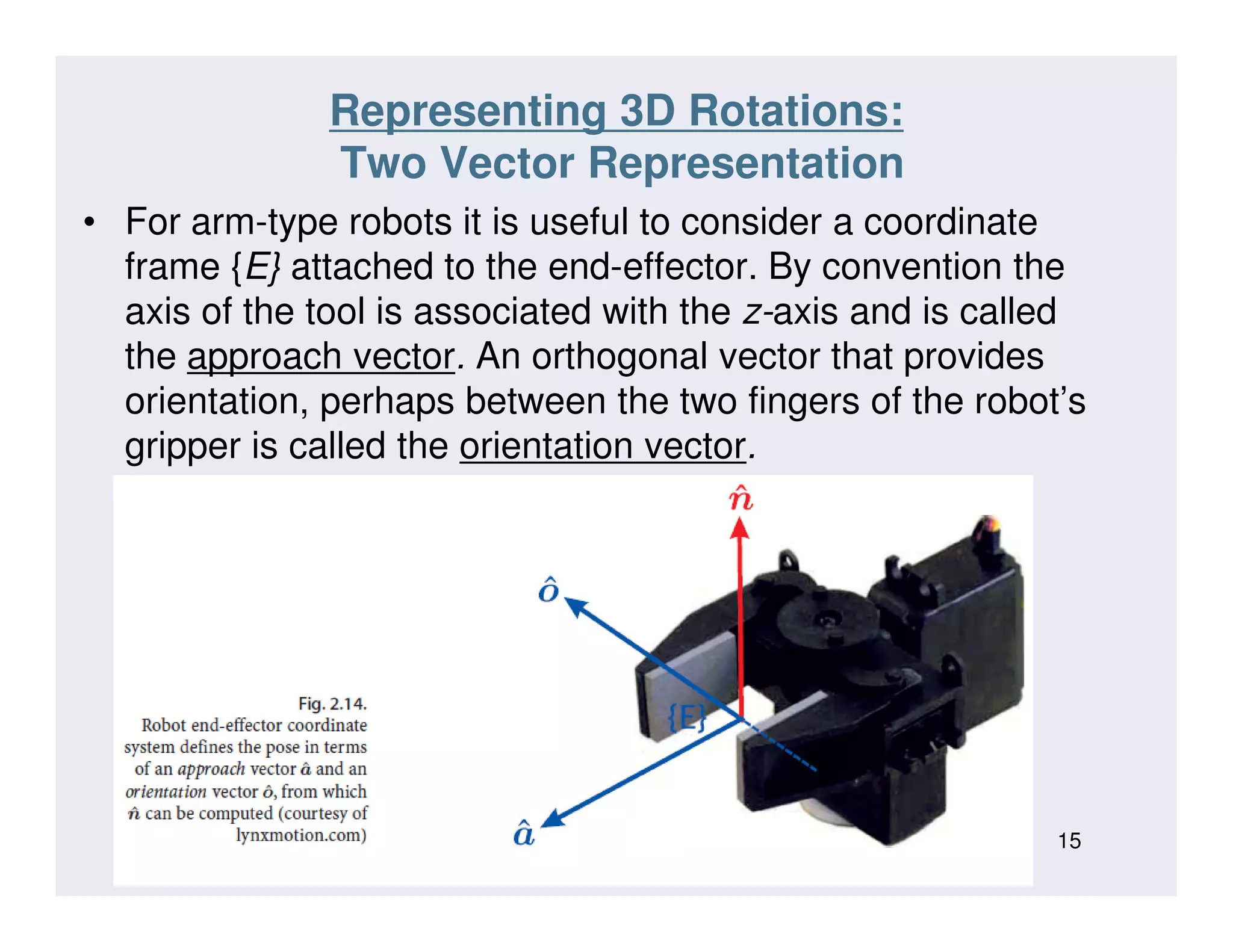 Robotics Representing Position & Orientation 1 | PDF