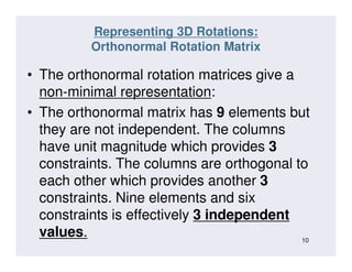 Robotics Representing Position & Orientation 1 | PDF