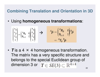 Robotics Representing Position & Orientation 1 | PDF