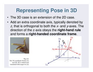 Robotics Representing Position & Orientation 1 | PDF