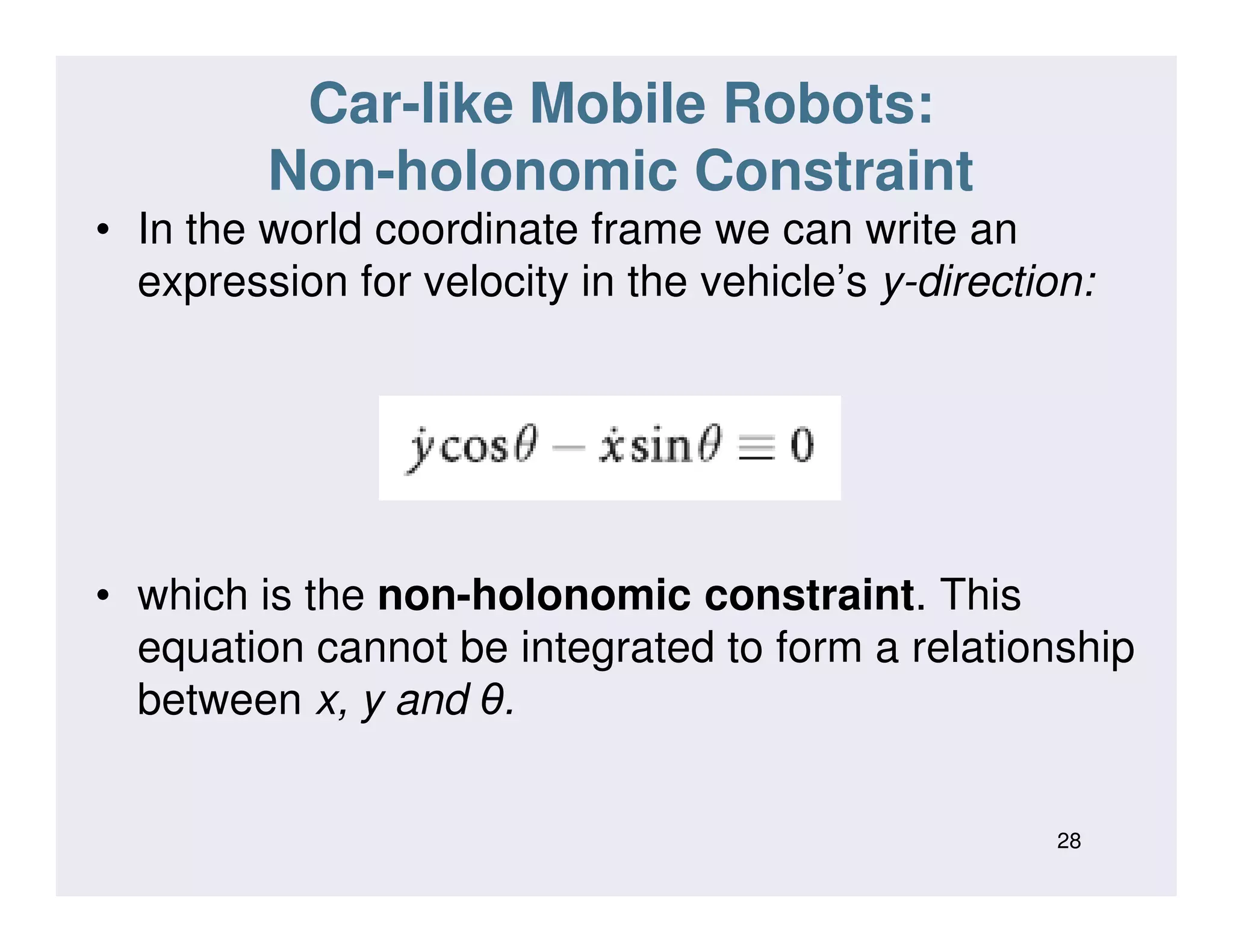 Mobile Robot Vechiles | PDF