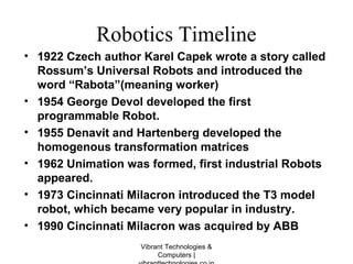 Robotics corporate-training-in-mumbai | PPT