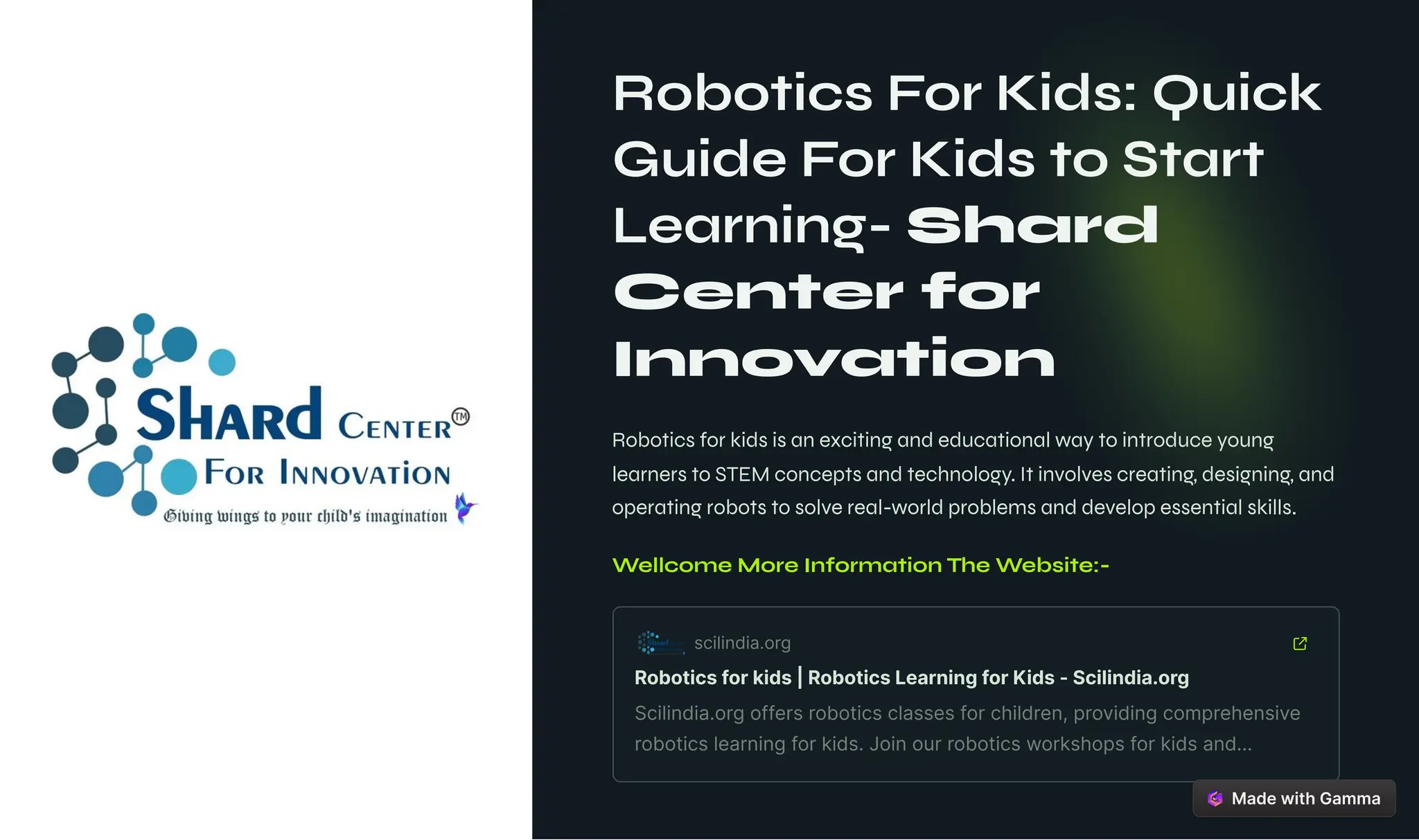 Robotics-For-Kids-Quick-Guide-For-Kids-to-Start-Learning-Shard-Center ...